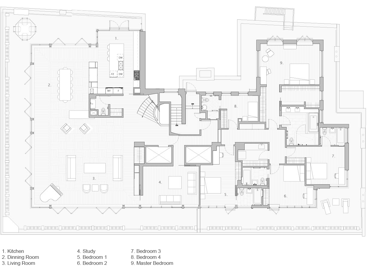 190 Riverside Drive, Penthouse | Spivak Architects