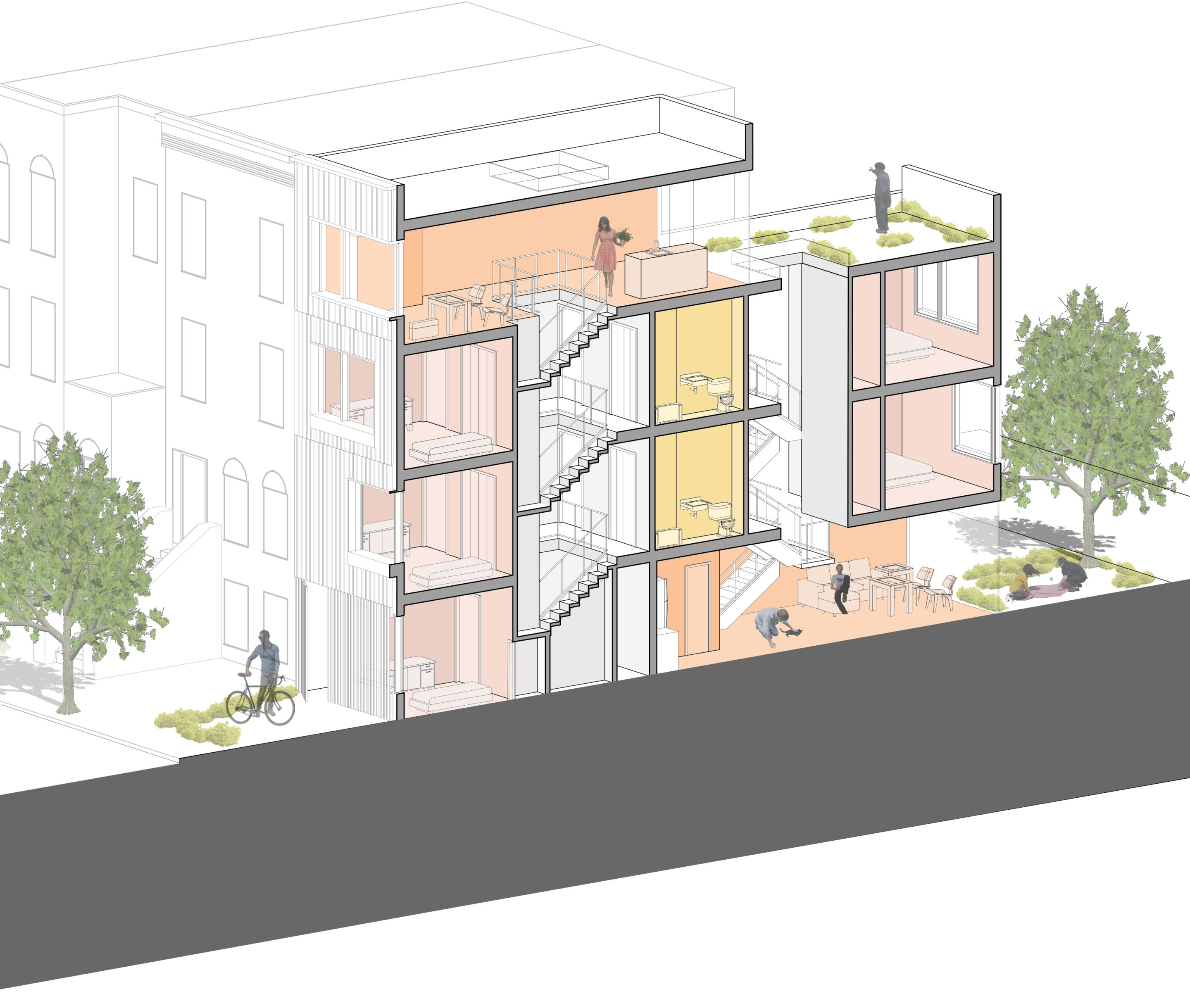 Big Ideas for Small Lots NYC Competition - "Stacked" | Spivak Architects