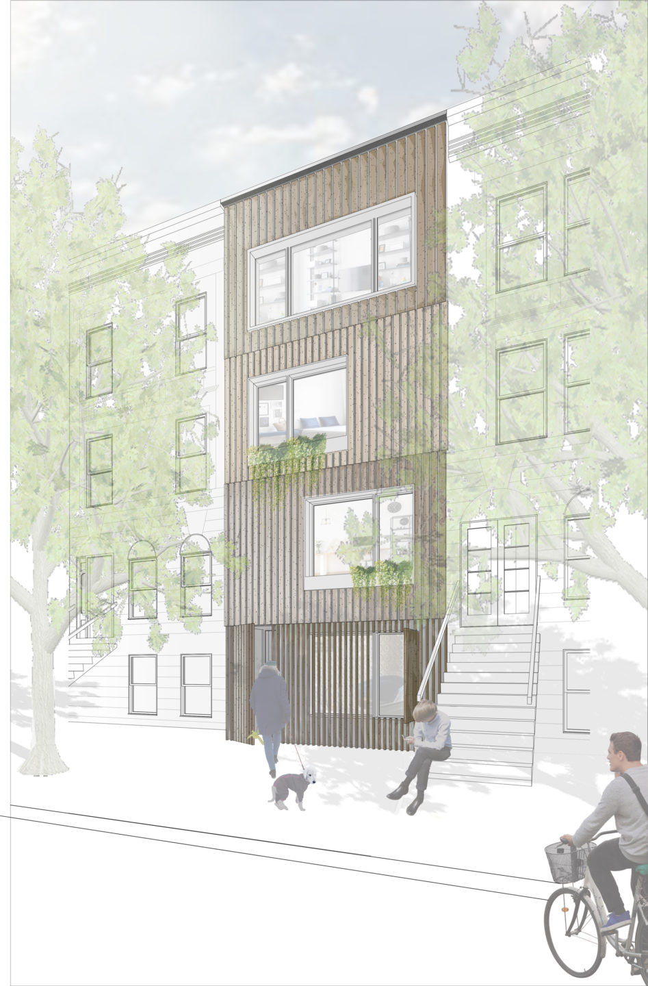 Big Ideas for Small Lots NYC Competition - "Stacked" | Spivak Architects